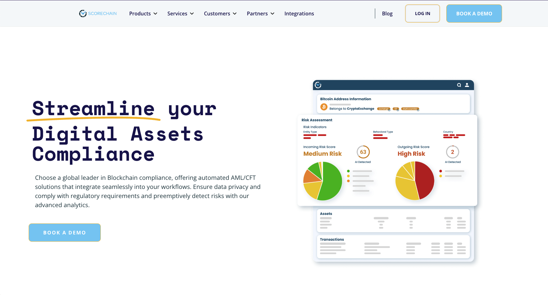 Home - Scorechain | Blockchain & Digital Assets Compliance